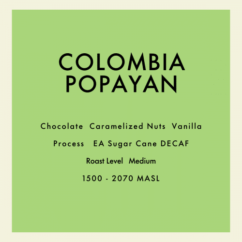 Buy Colombia Popayan DECAF Roasted Coffee Beans Online Malaysia - COFA ...