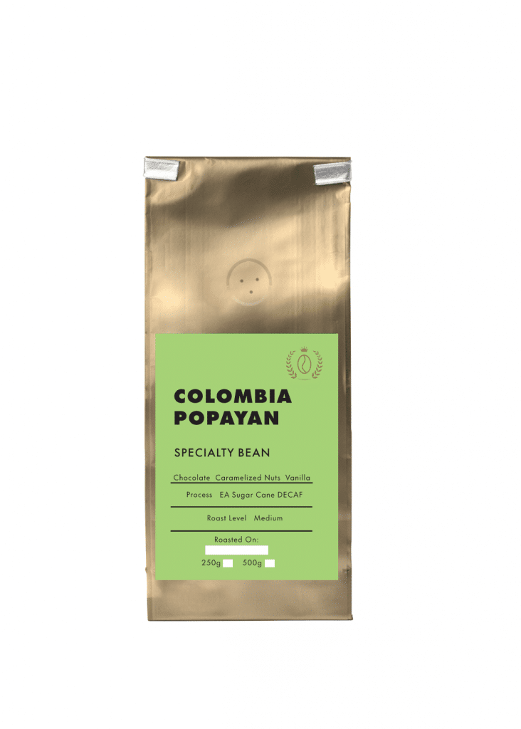 Buy Colombia Popayan DECAF Roasted Coffee Beans Online Malaysia - COFA ...